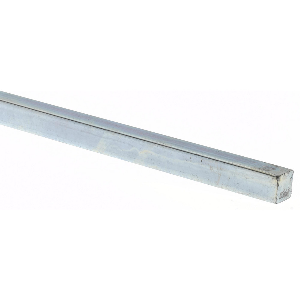 Mak-A-Key - Step Key Stock: 12" Long, Steel, Zinc-Plated | MSC Direct