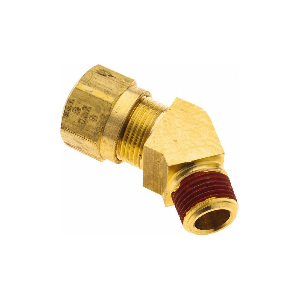 Parker 5 8 Tube OD X 3 8 Thread Brass Compression Tube Male 45