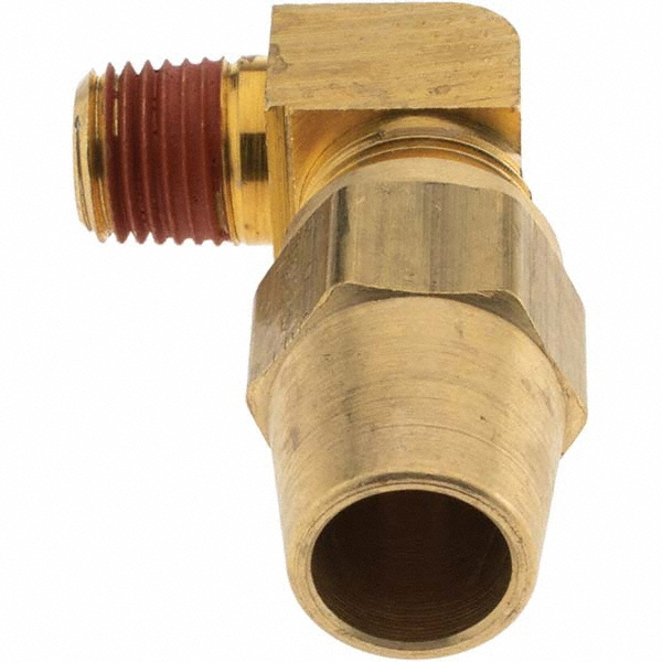 Parker - 1/2" Tube OD x 3/8-18 NPTF Brass Compression Tube Male Elbow ...
