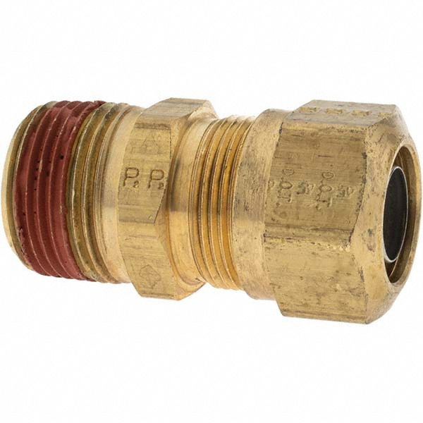Parker - Compression Tube Connector: 3/4" Tube OD, Compression x MNPT ...