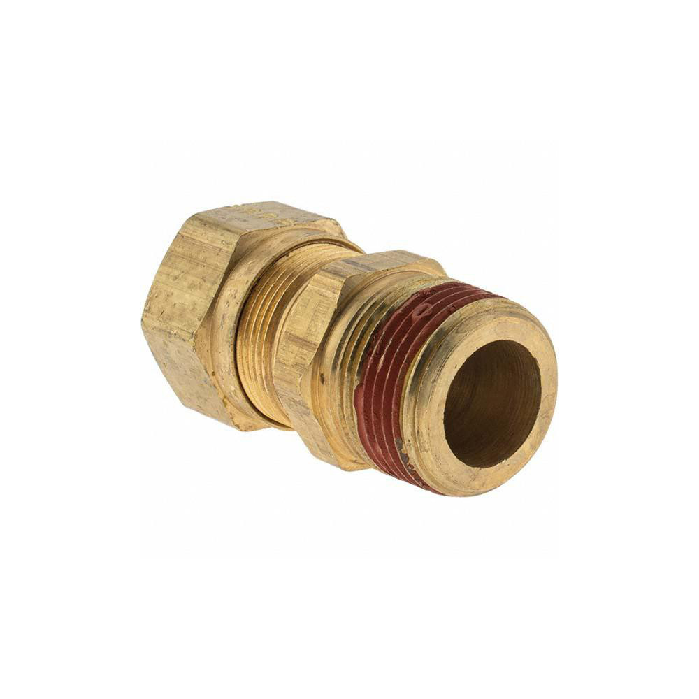 Parker - Compression Tube Connector: 3/4" Tube OD, Compression x MNPT ...