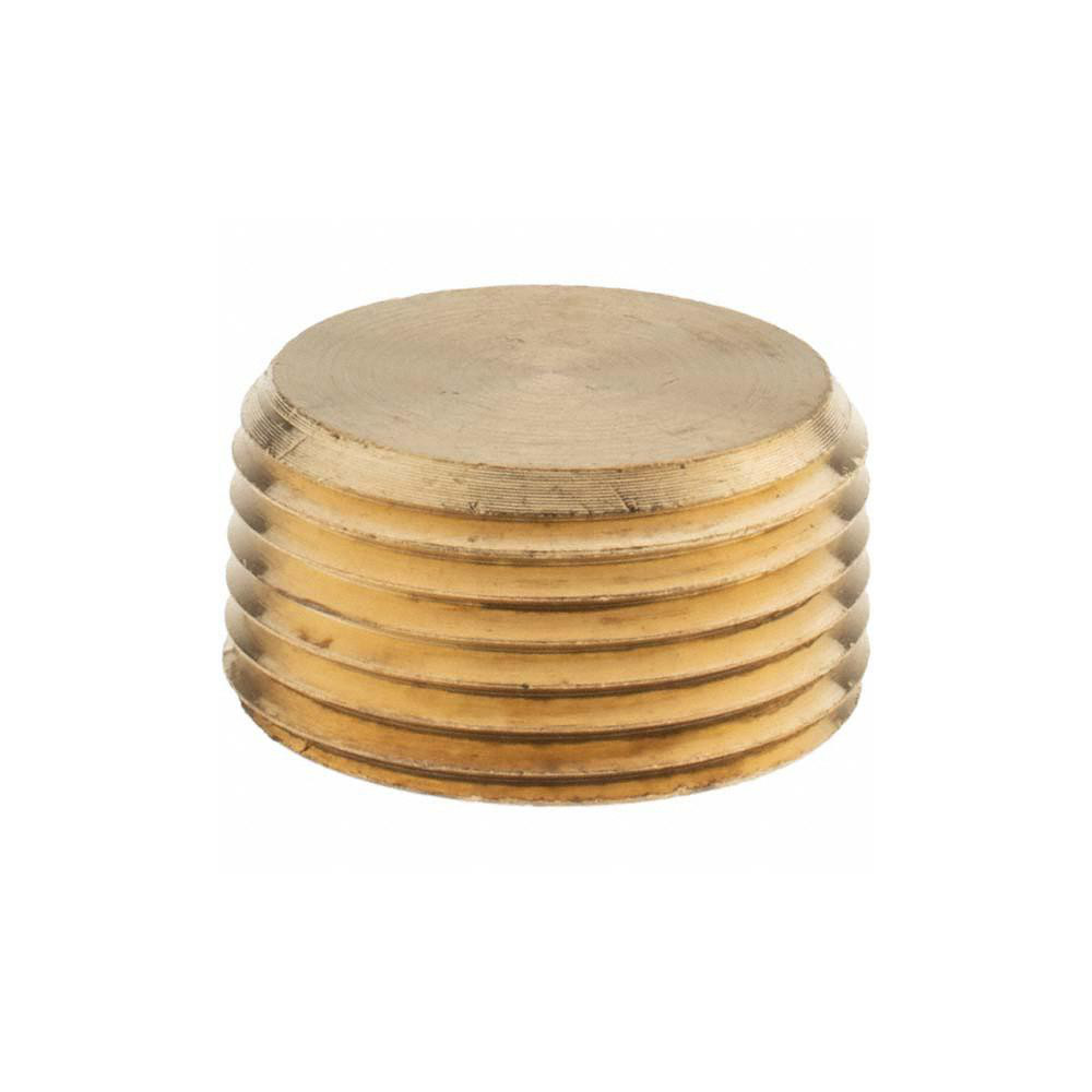 ANDERSON METALS - Brass Pipe Countersunk Plug: 3/4" Fitting, MNPT x ...