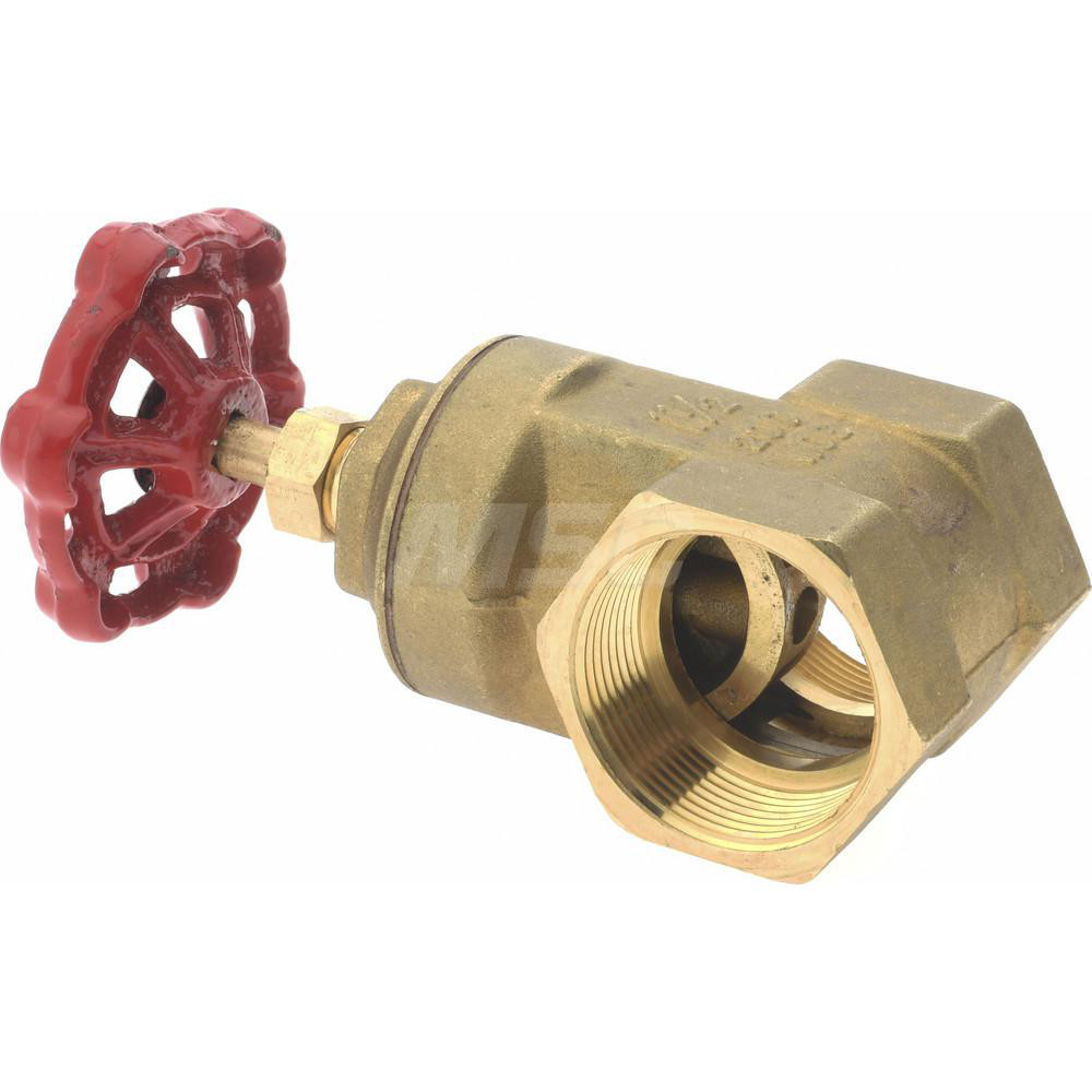 Mueller Industries - Gate Valve: Gate, 1-1/2" Pipe, FNPT x FNPT, Bronze ...