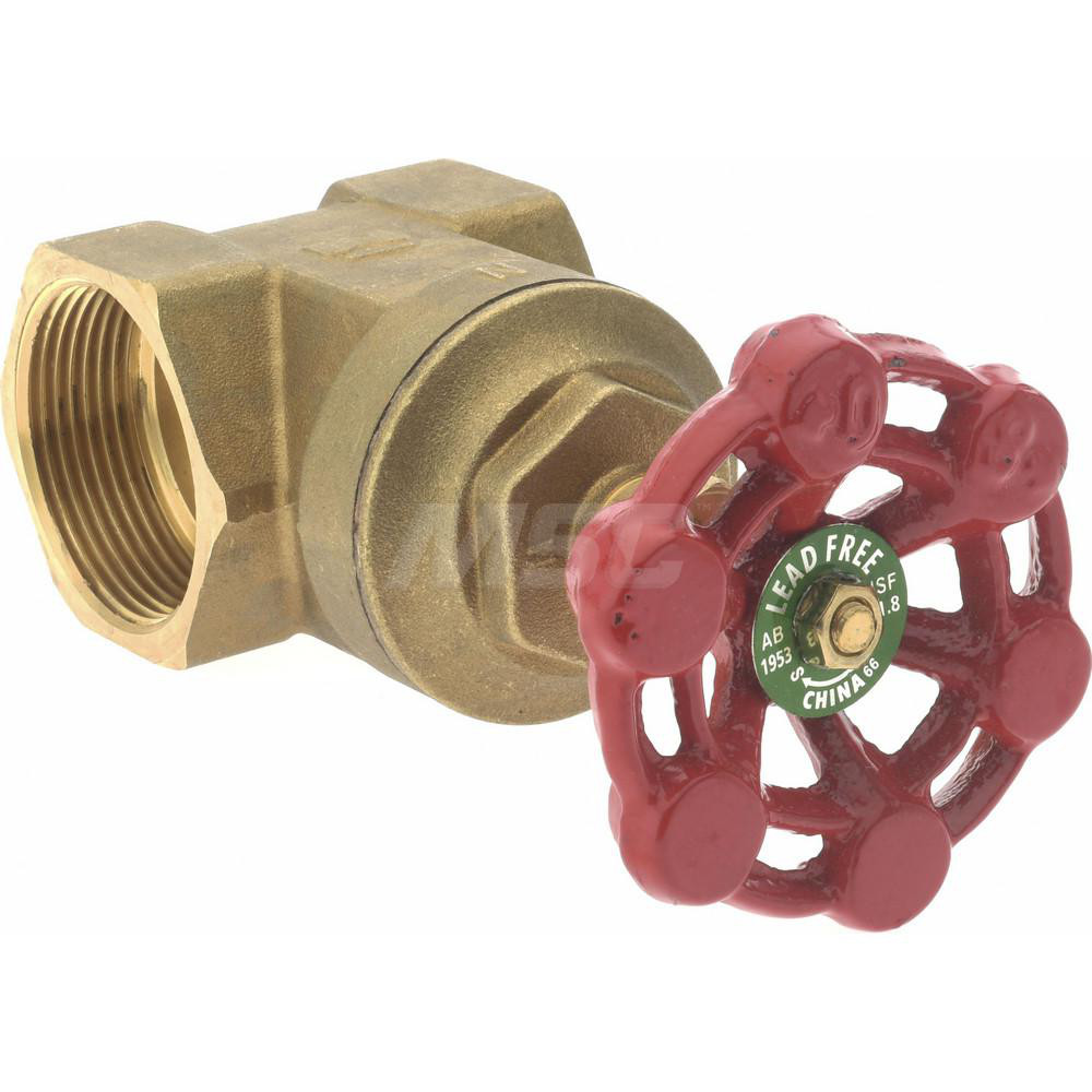 Mueller Industries - Gate Valve: Gate, 1-1/2" Pipe, FNPT x FNPT, Bronze ...