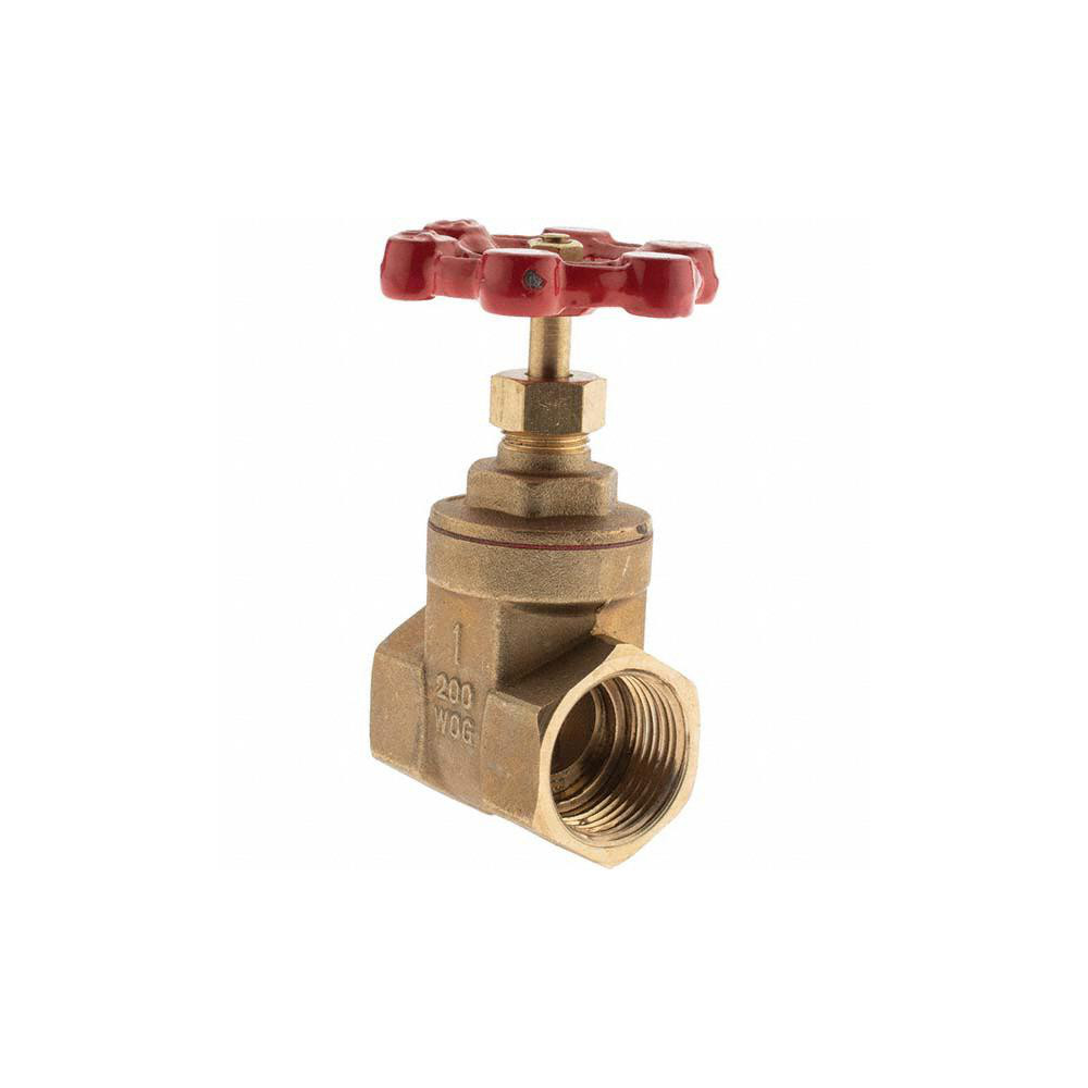 Mueller Industries - Gate Valve: Gate, 1" Pipe, FNPT x FNPT, Bronze ...