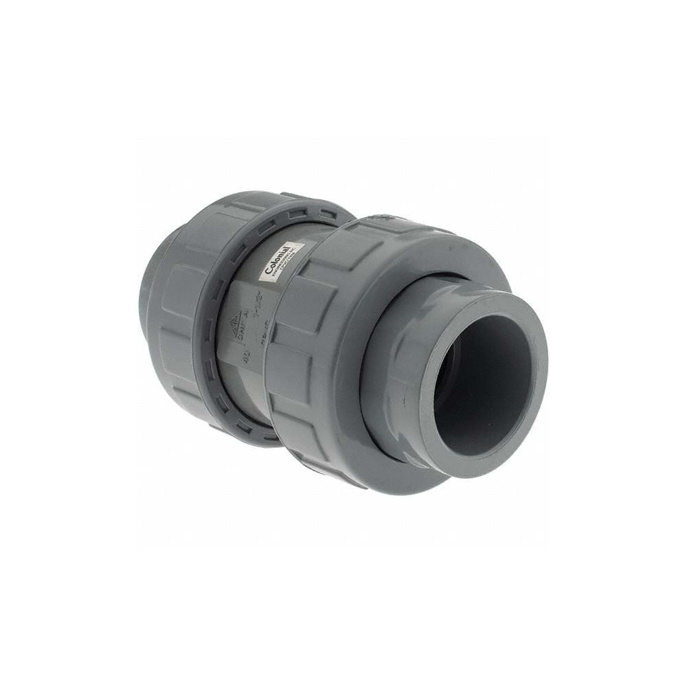 Value Collection - 1-1/2" CPVC Plastic Pipe Union Check Valve | MSC Direct