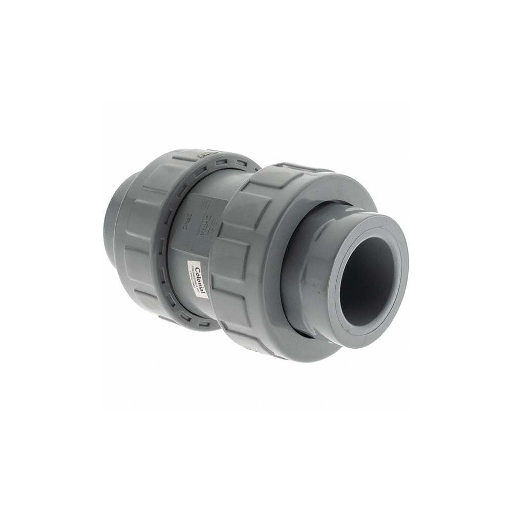 Value Collection - 1-1/4" CPVC Plastic Pipe Union Check Valve | MSC Direct