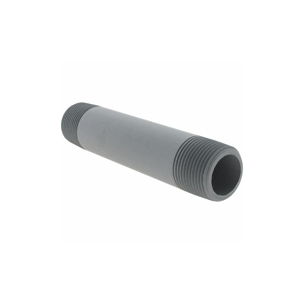 Value Collection - 1" Pipe, 6" Long CPVC Threaded Plastic Pipe Nipple ...