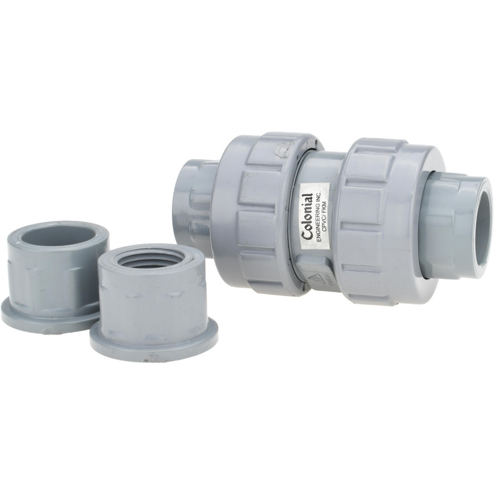 Value Collection - 1/2" CPVC Plastic Pipe Union Check Valve | MSC Direct
