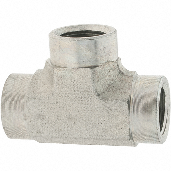 Brennan - Industrial Pipe Tee: 3/8 x 3/8 x 3/8" Female Thread, FNPT x ...