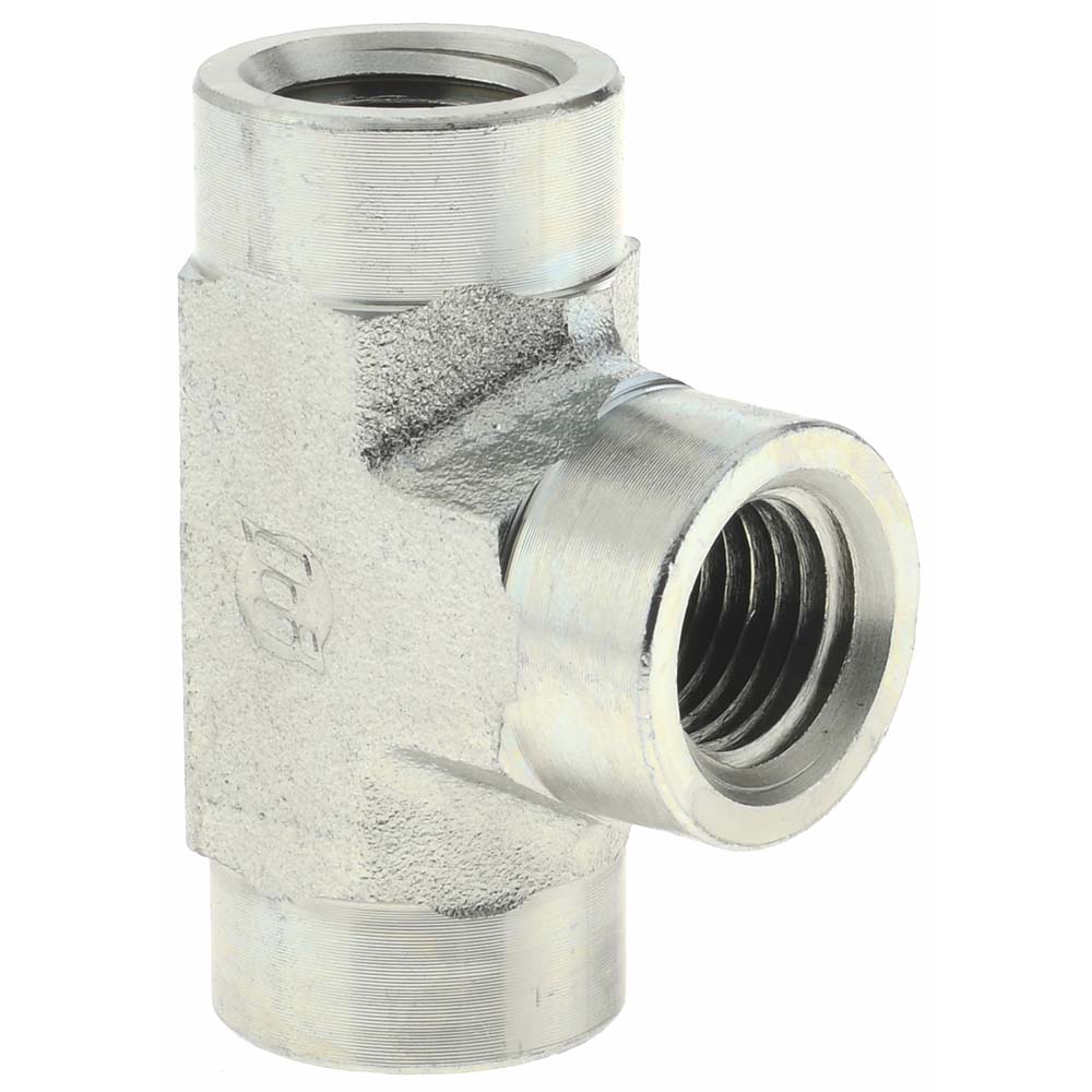 Brennan - 1/4 x 1/4 x 1/4 Female FNPT x FNPT x FNPT Industrial Pipe Tee ...