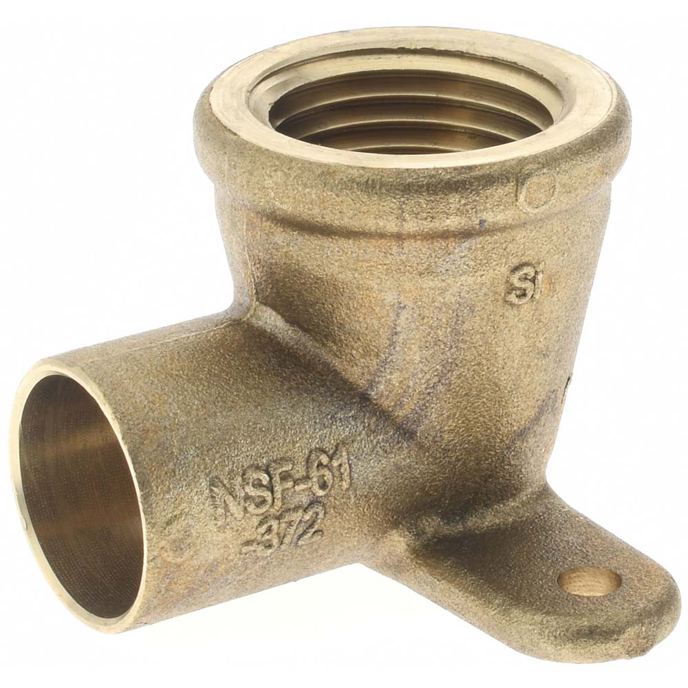 Mueller Industries - 1/2 x 1/2" Cast Copper Pipe 90° Drop Ear Elbow ...