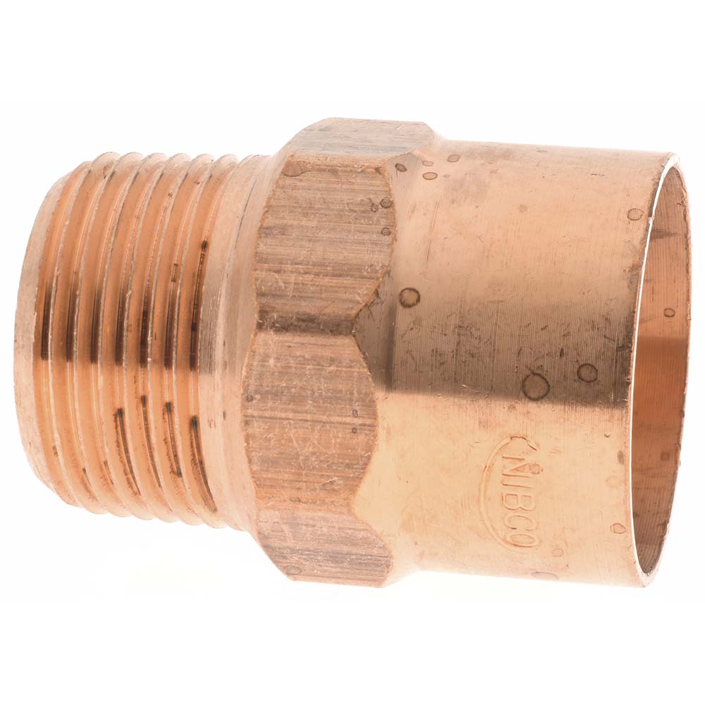 Value Collection - Wrot Copper Pipe Adapter: 1-1/4" x 1" Fitting, C x M ...