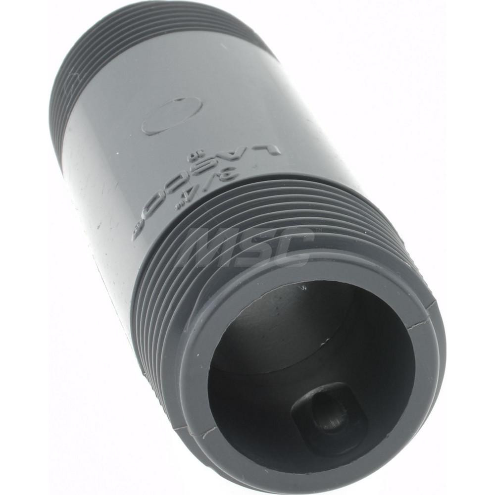 Value Collection - 3/4" Pipe, 3" Long PVC Threaded Plastic Pipe Nipple ...