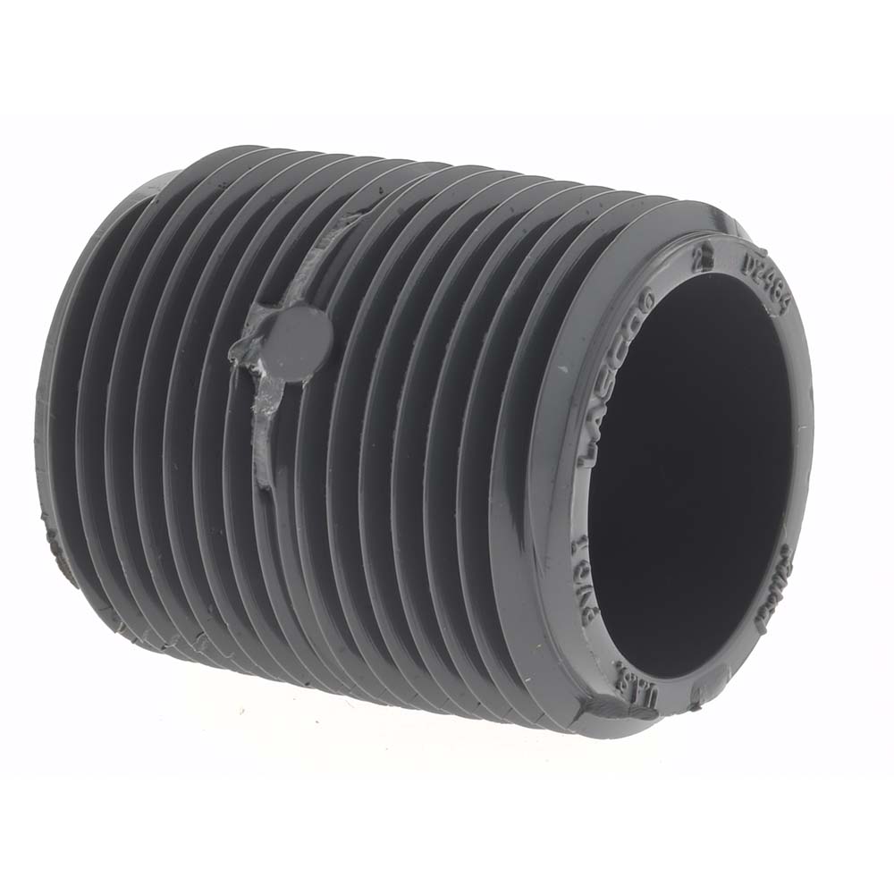 Value Collection - 1" Pipe, 1-1/2" Long PVC Threaded Plastic Pipe ...