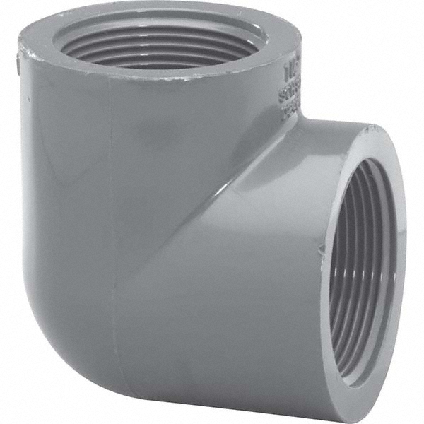 Value Collection - 1" PVC Plastic Pipe 90° Elbow | MSC Direct