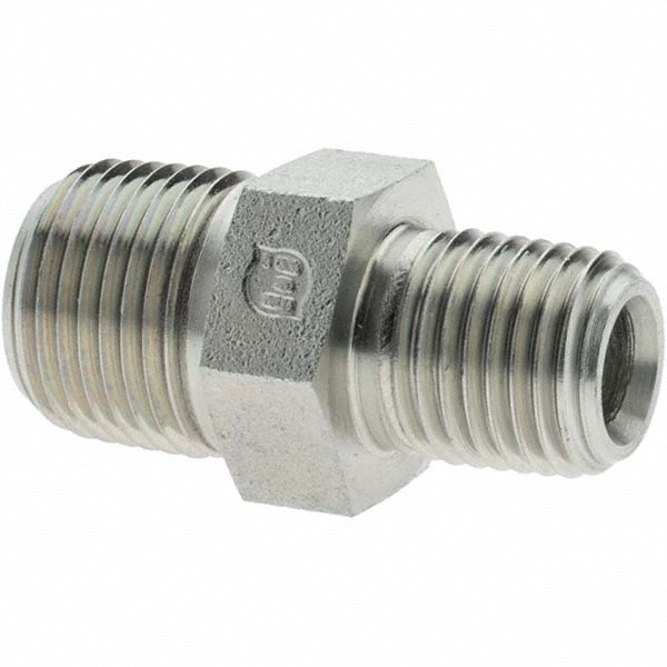 Brennan - Industrial Pipe Hex Plug: 3/8 x 1/4" Male Thread, MNPT x MNPT ...