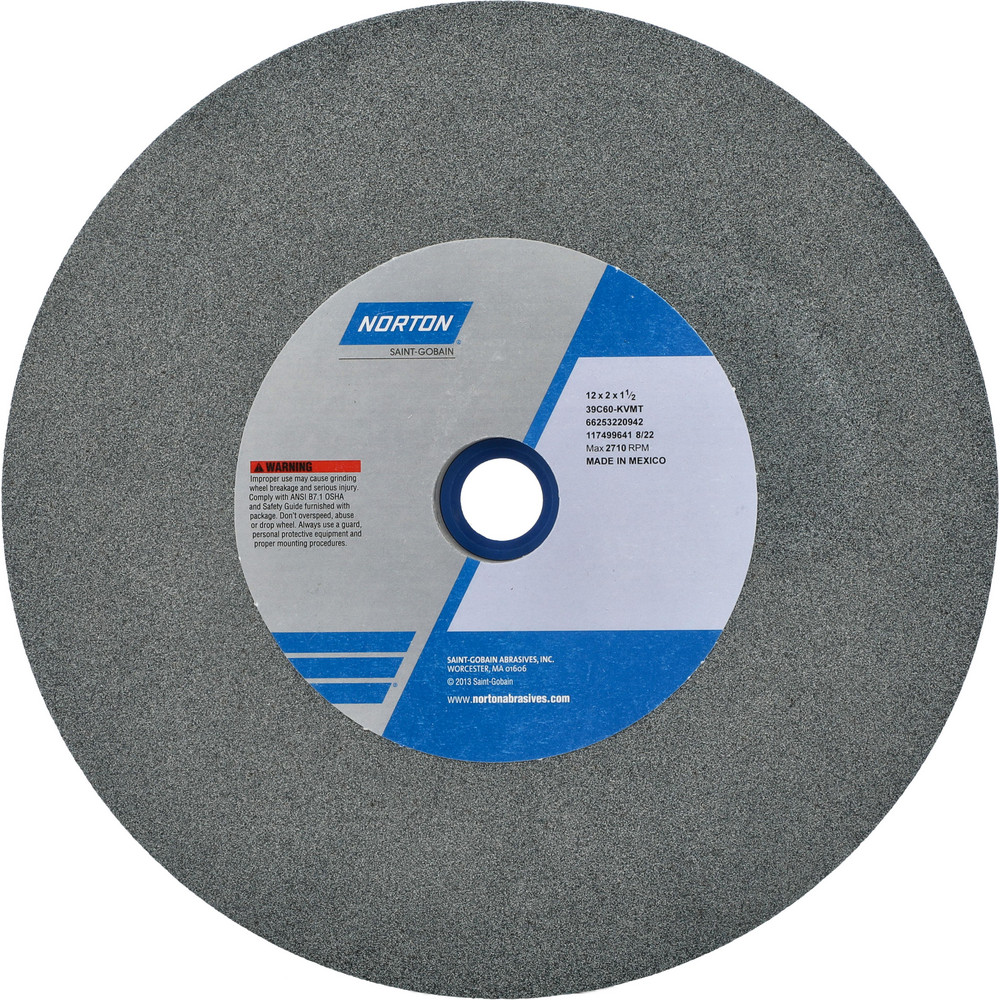 Norton - Bench & Pedestal Grinding Wheel: 12" Dia, 2" Thick, 1-1/2 ...