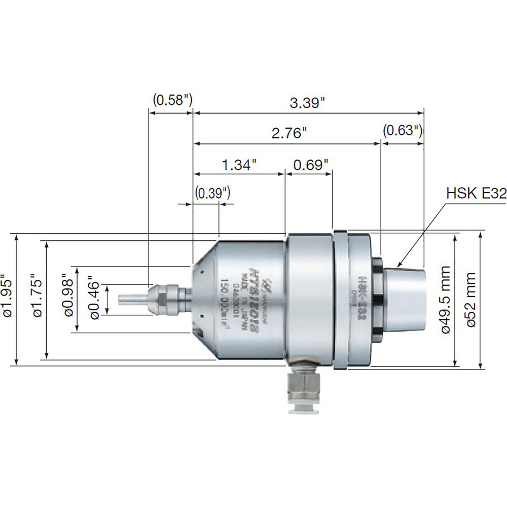 Nakanishi - Pneumatic High-Speed Spindles: RPM: 150000.000; Application ...