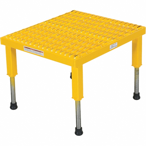Vestil - 9" High x 19" Wide x 24" Deep, Yellow Step Stand - 53649554 ...