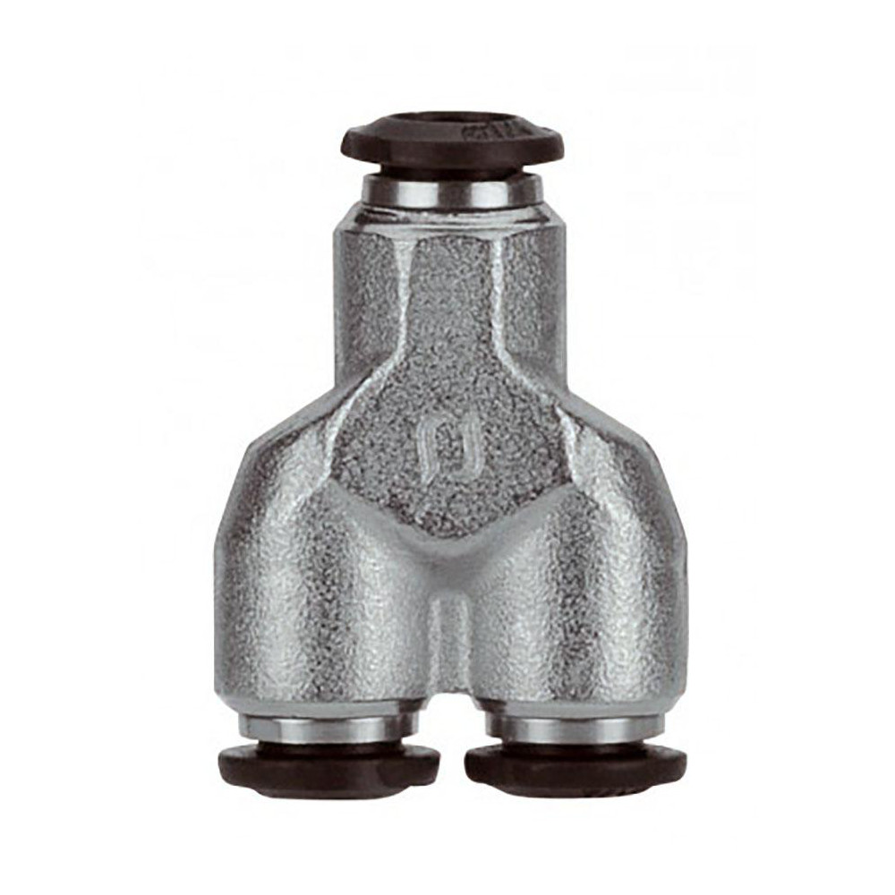 Aignep USA - Push-to-Connect Tube x Tube Fitting: Union Y, 4.00 mm OD | MSC Direct