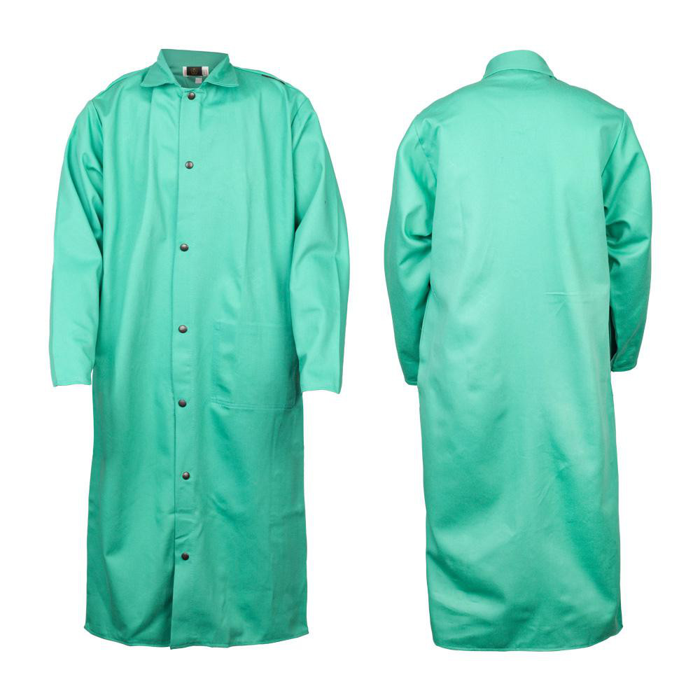 TILLMAN™ - 9OZ 50" GRN XL CTN FR7A SHOP COAT | MSC Direct