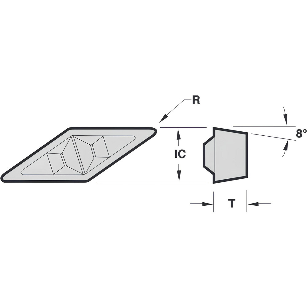 Tool-Flo - Profiling Insert: VPGR-331 AC50C, Carbide | MSC Direct