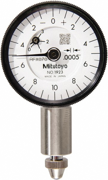 Mitutoyo - 1/2" Range, 0-10-0 Dial Reading, 0.0005" Graduation Dial Drop Indicator - 53854774 ...