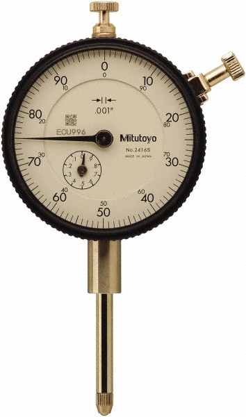 Mitutoyo - Dial Drop Indicator: 1.0000" Max Measurement, 0-100 Dial Reading, 0.002000" Accuracy ...