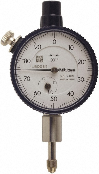 Mitutoyo - Dial Drop Indicator: 0.2500" Max Measurement, 0-100 Dial Reading, 0.000100" Accuracy ...
