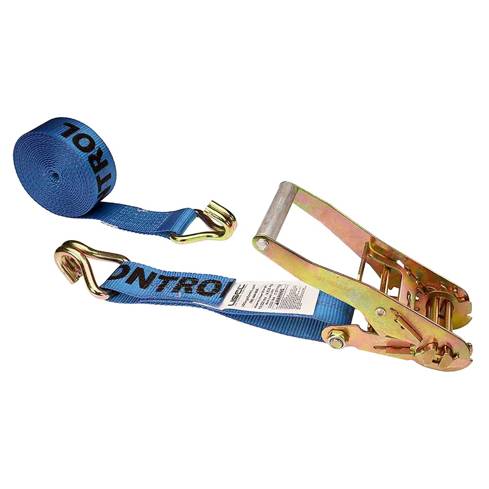 US Cargo Control - Polyester Ratchet Strap Tie Down: 30' Long, 2" Wide ...