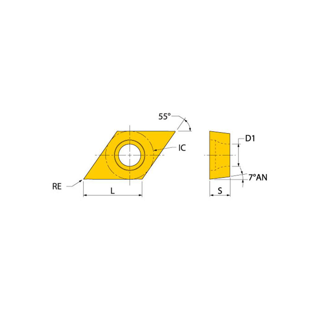 Ingersoll Cutting Tools - Turning Inserts: Insert Style: DCMT; ANSI ...