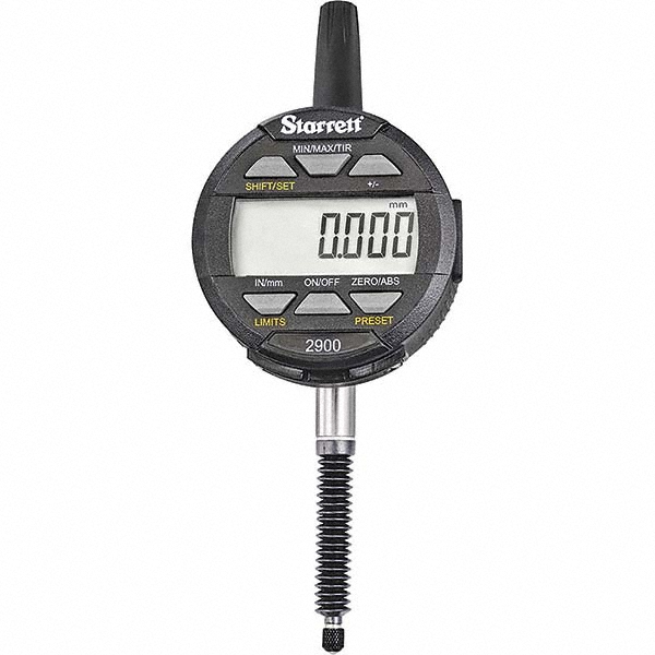 Starrett - LCD Electronic Drop Indicator: 1" Max, 0.001000" Accuracy ...