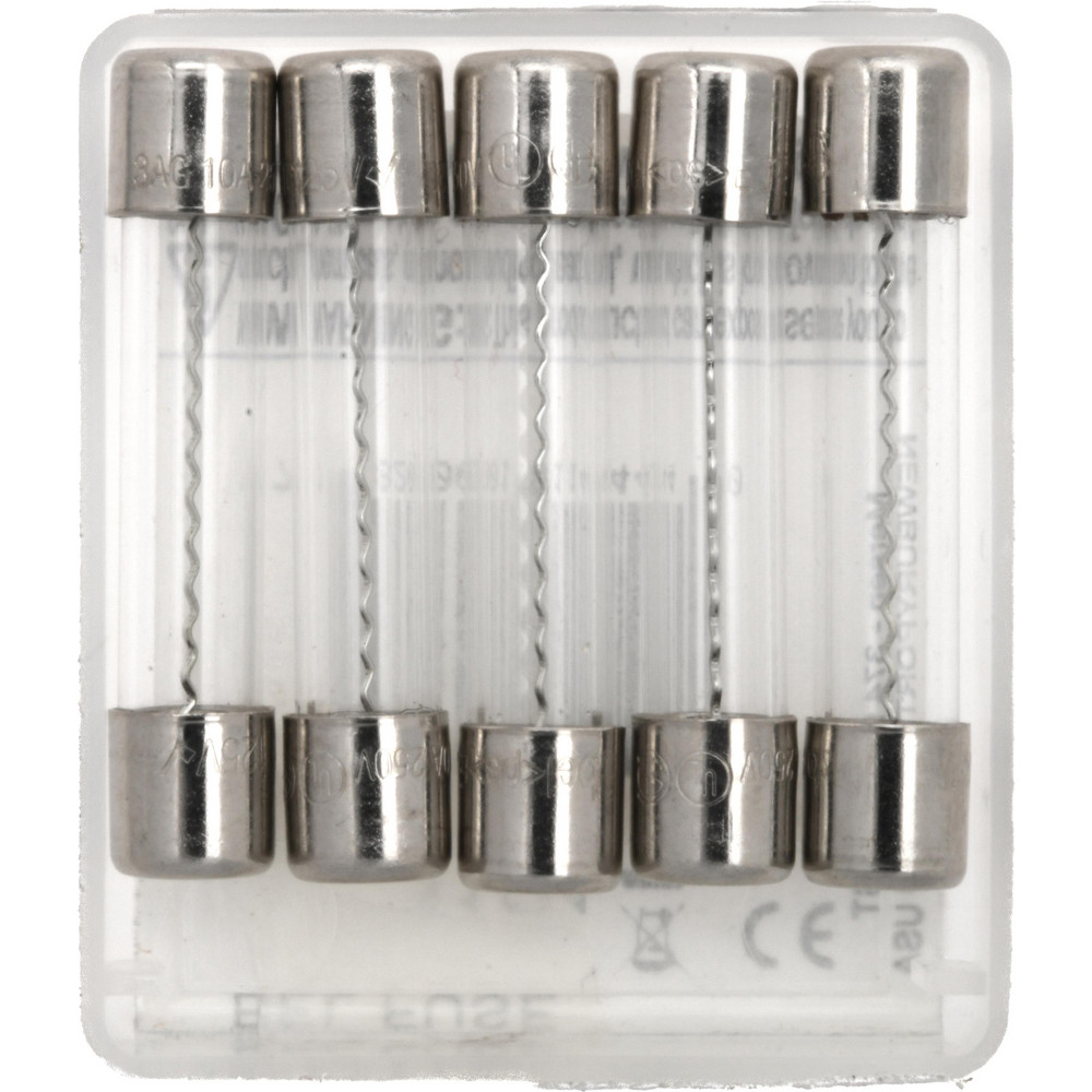 Ferraz Shawmut - Cylindrical Fast-Acting Fuse: 10 A, 1-1/4" OAL, 1/4 ...
