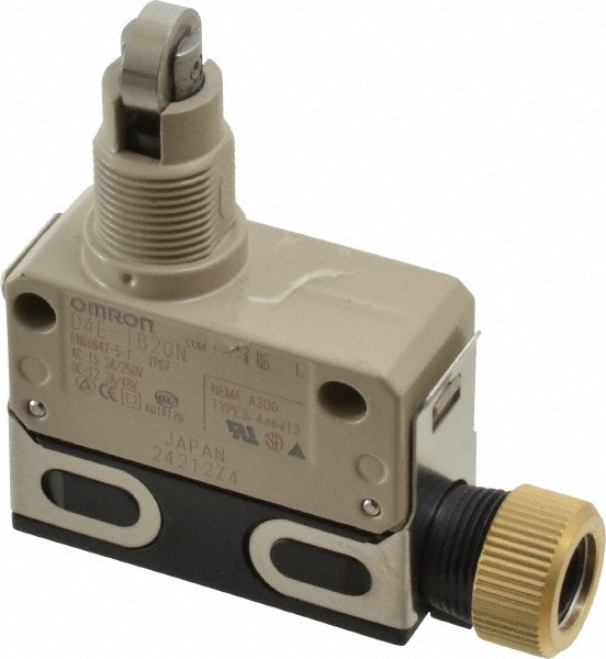 Omron - SPDT, 4NO/2NC, 125 VAC, 30 VDC, Screw Terminal, Roller Plunger Actuator, General Purpose ...
