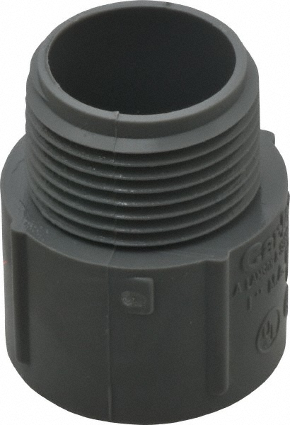 Thomas & Betts - Conduit Male Adapter: For Rigid, Polyvinylchloride, 1 ...