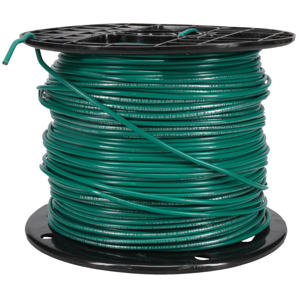 Southwire - Machine Tool Wire: 16 AWG, Green, 500' Long ...