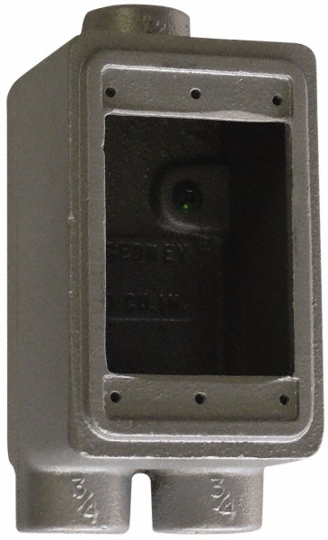 O-Z/Gedney - Electrical Outlet Box: Iron, Rectangle, 1 Gang | MSC Direct