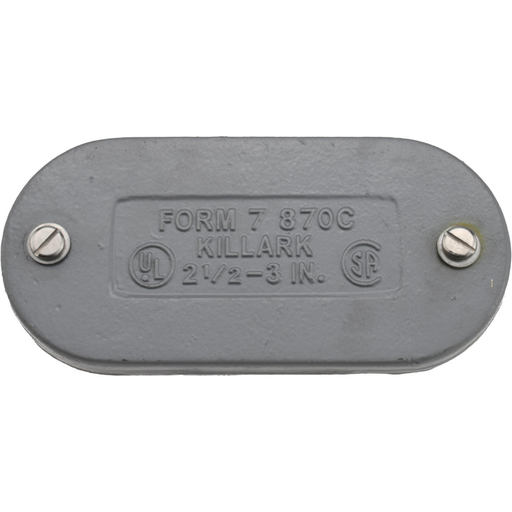 Hubbell Killark - 2-1/2" & 3" Trade, Cast Iron Conduit Body Cover Plate ...