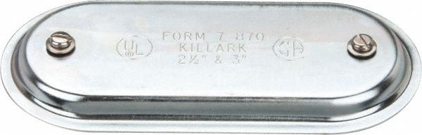 Hubbell Killark - 2-1/2" & 3" Trade, Steel Conduit Body Cover Plate ...