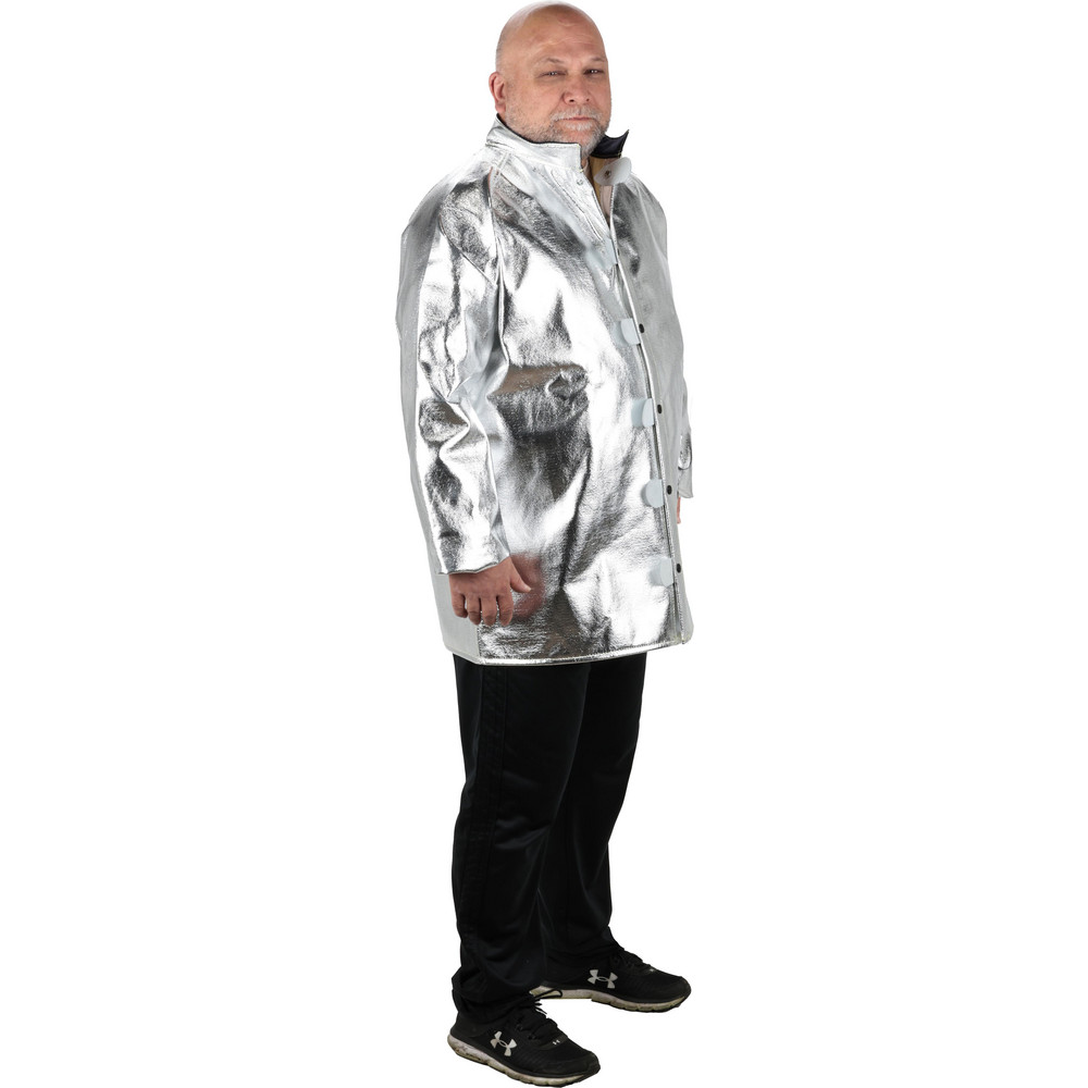 PRO-SAFE - Jacket: X-Large, 48 to 50" Chest, Aluminized Kevlar, Snaps ...