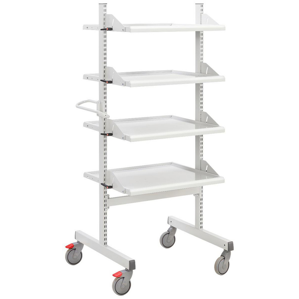 Treston - Mobile Storage Utility Cart: 70-15/32" Long, 31-3/32" Wide ...