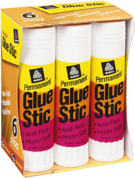 AVERY - All Purpose Glue: 1.27 oz Stick, White | MSC Industrial Supply Co.