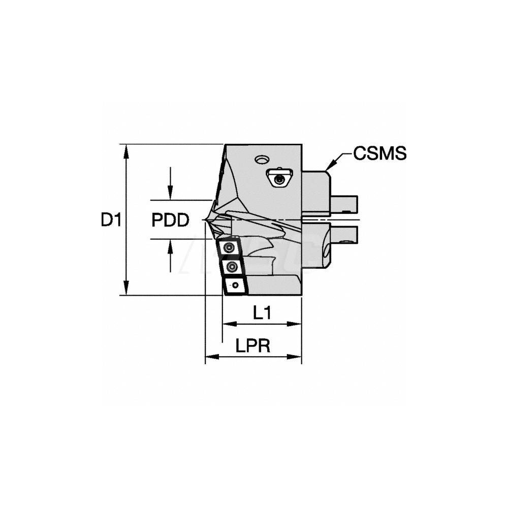 Kennametal - Series KSEM Plus, Head Connection FDS90, 95.25mm Max Drill ...