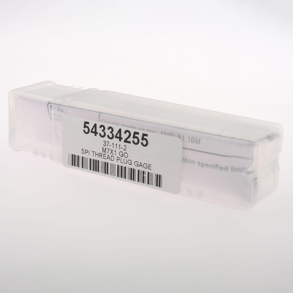 SPI - Plug Thread Gage: M7x1 Thread, 6H Class, Single End, Go | MSC Direct