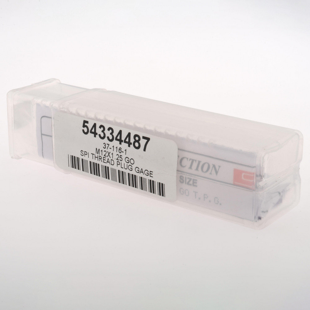 SPI - Plug Thread Gage: M12x1.25 Thread, 6H Class, Single End, Go | MSC ...