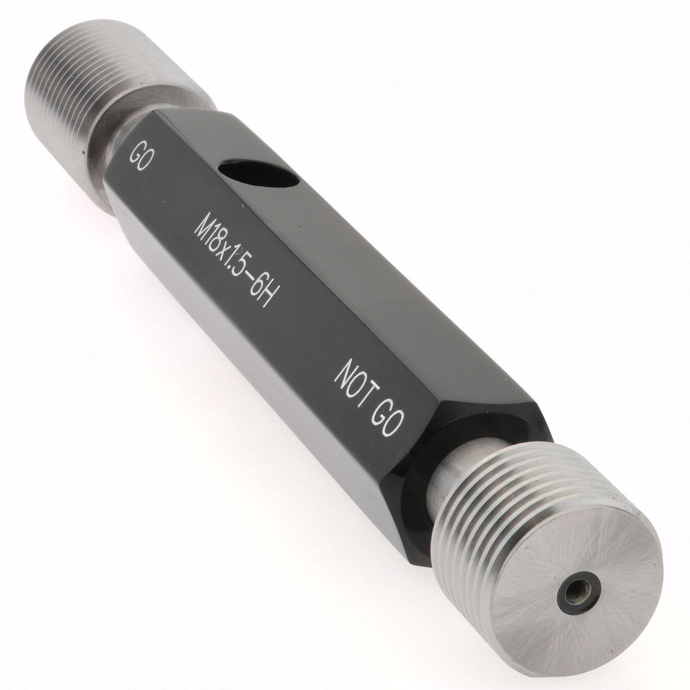 SPI - Plug Thread Gage: M18x1.5 Thread, 6H Class, Double End, Go & No ...