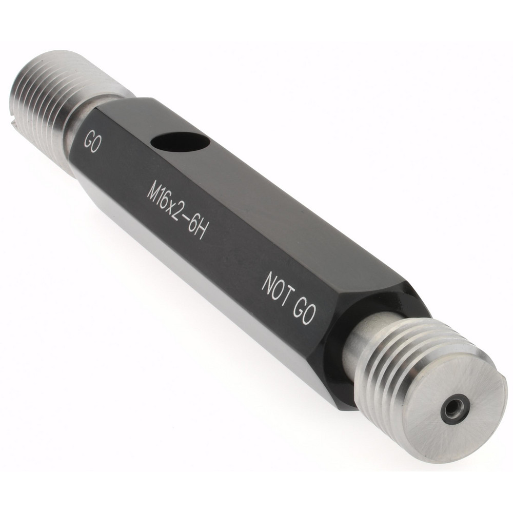 SPI - Plug Thread Gage: M16x2 Thread, 6H Class, Double End, Go & No Go | MSC Direct