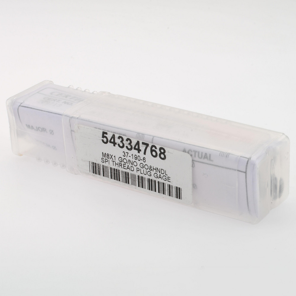 SPI - M8x1, Class 6H, Double End Plug Thread Go/No Go Gage - 54334768 ...