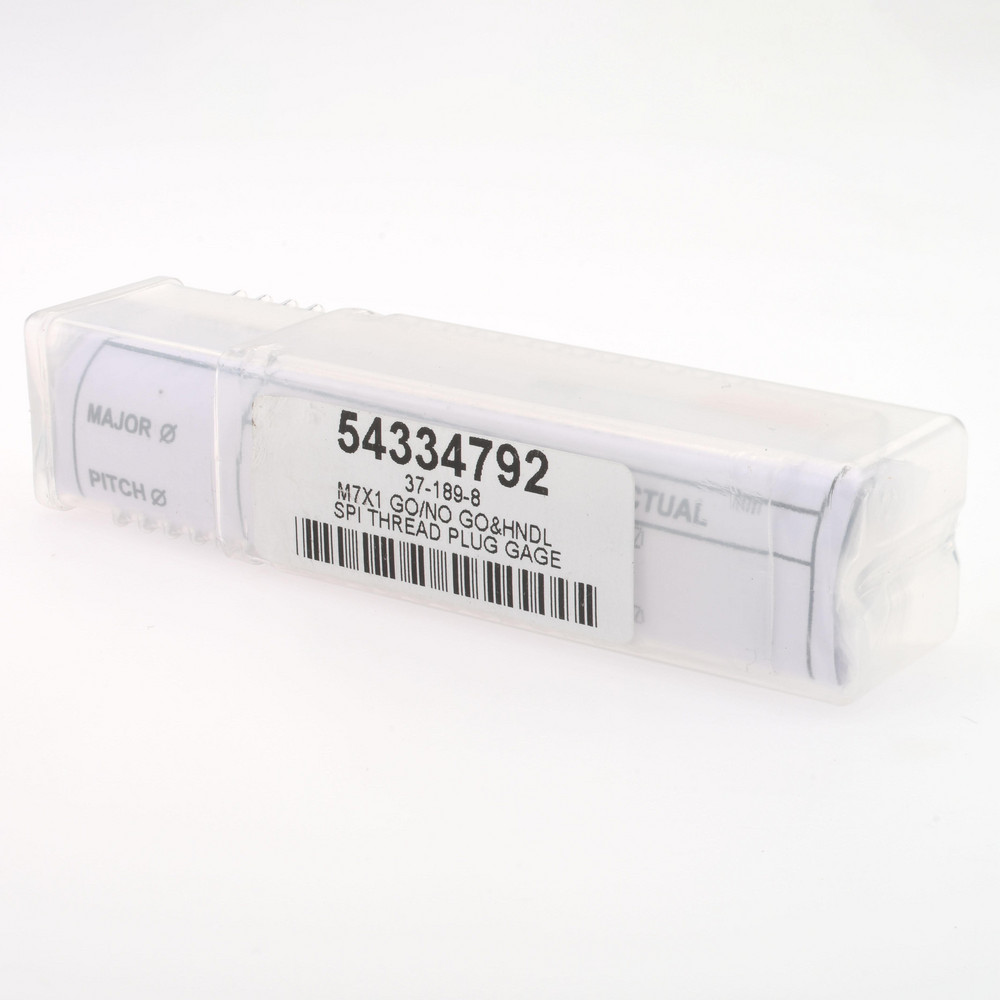 SPI - Plug Thread Gage: M7x1 Thread, 6H Class, Double End, Go & No Go ...